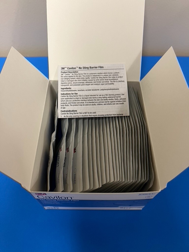 3M Cavilon No Sting Barrier Film Wipes - 50 x 0.75ml (3342) for sale ...