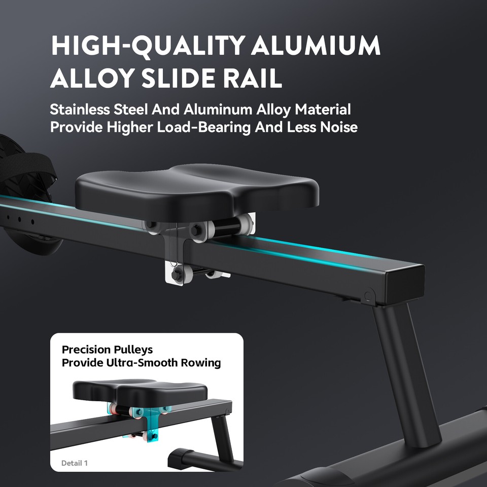 Indoor Magnetic Row Rowing Machine Rower Cardio Home Gym Exercise ...