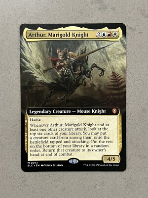 Arthur, Marigold Knight Regular Mythic Commander Bloomburrow 0041 MTG ...