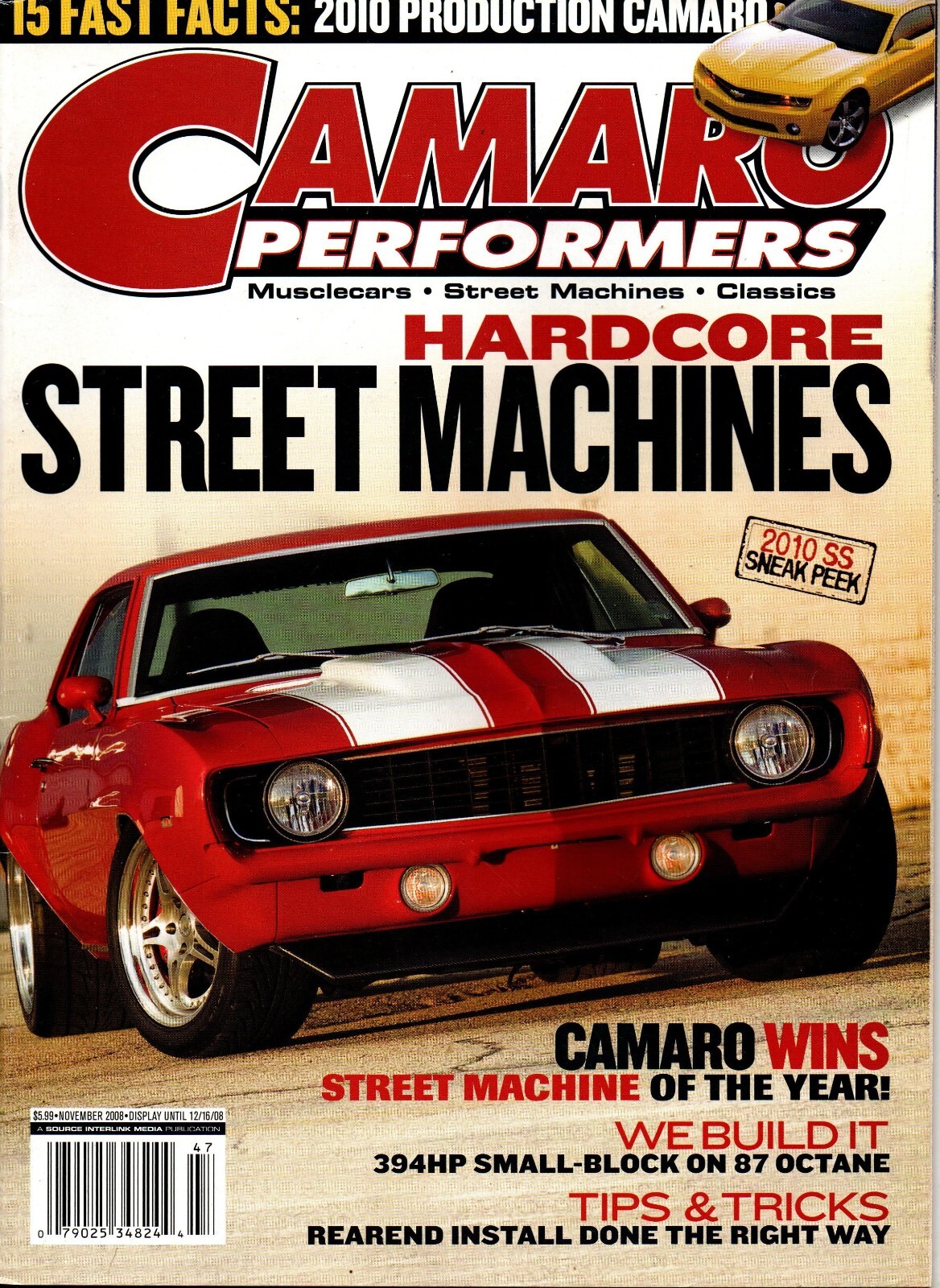 Camaro Performers Magazine November 2008 Hardcore Street Machines | eBay