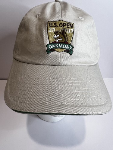 US Open 2007 Oakmont PA Golf Hat Cap USGA Member Men Beige Read Notes ...