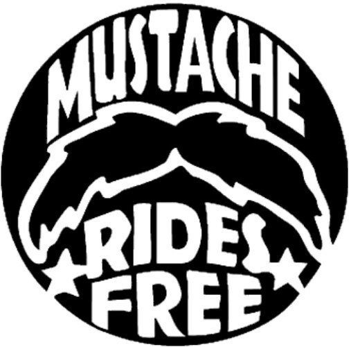 FREE Mustache Rides Car Window Decal Vinyl Laptop Sticker | eBay