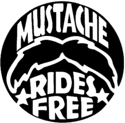FREE Mustache Rides Car Window Decal Vinyl Laptop Sticker | eBay