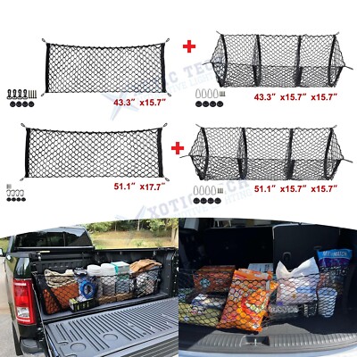 SUV Van Pickup Truck Trunk Bed Extender Double-Layer &Three Pocket ...