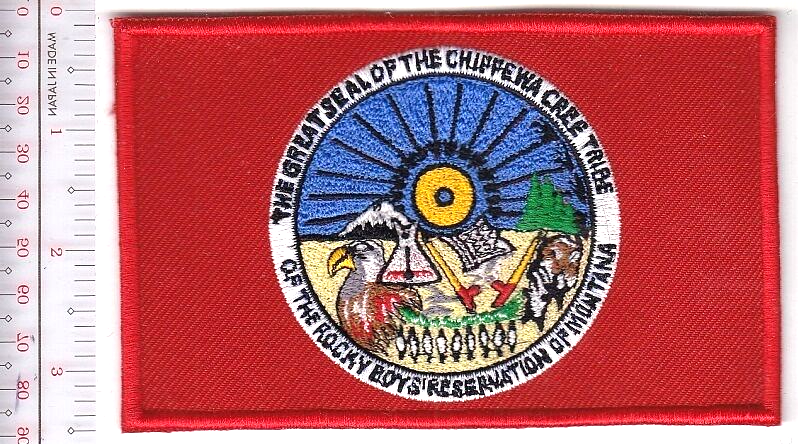 American Indian Tribe Flag Montana Chippewa Cree Tribe of Rocky Vel NO ...