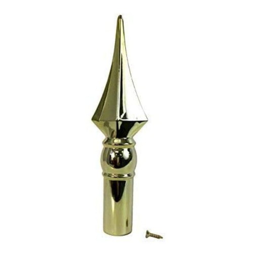 8" Gold Plastic Square Spear for Indoor or Parade Flagpole Finial ...
