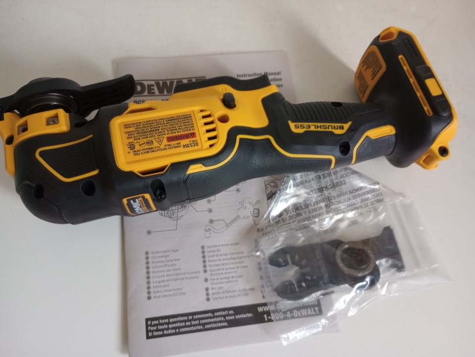 New Dewalt DCS354 20V ATOMIC Brushless Oscillating Multi tool use 20 ...