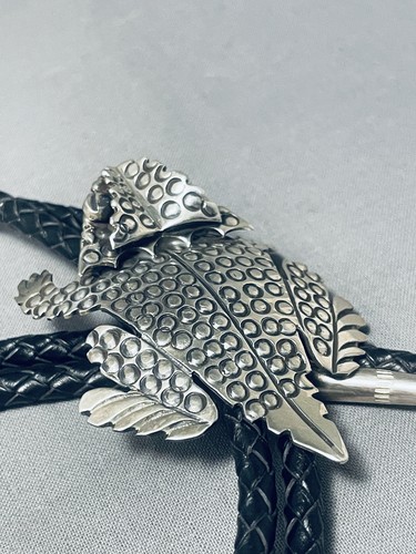 MAGNIFICENT NAVAJO STERLING SILVER TOAD SIGNED BEN BENALLY BOLO | eBay