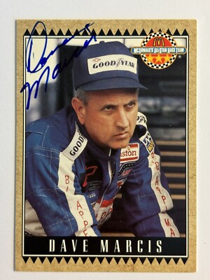 DAVE MARCIS 1992 MAXX RACING #34 AUTOGRAPHED NASCAR RACING CARD | eBay