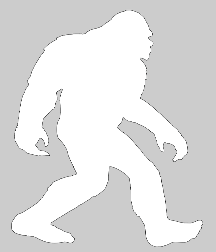 Sasquatch Yeti Big Foot reusable stencil Mylar Plastic #138 | eBay