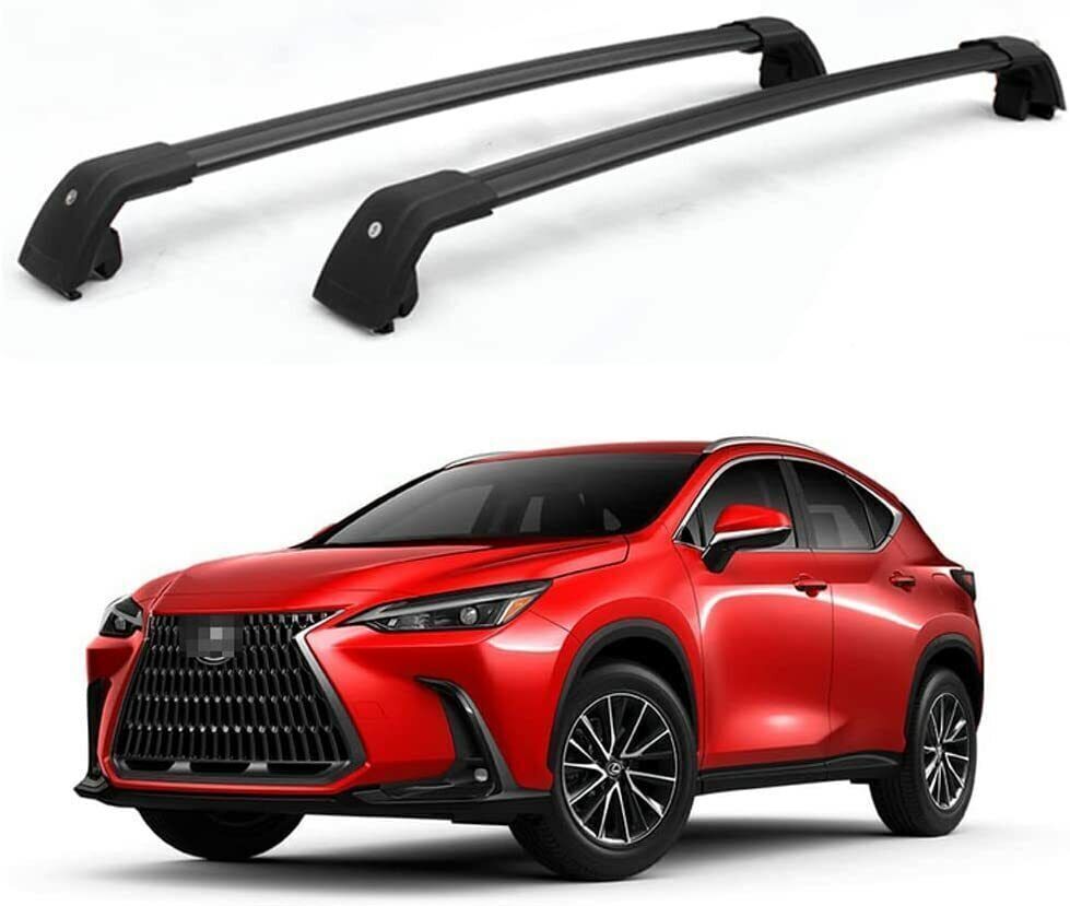 2Pcs Fits for Lexus NX 2022 2023 Lockable Crossbars Roof Racks Rail ...