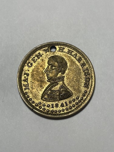 1841 1773 President Henry Harrison Political Token CAMPAIGN Medal Tyler ...