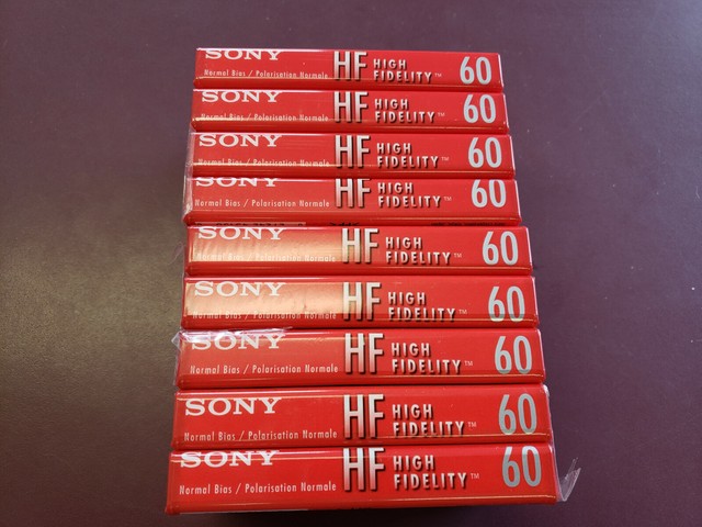 SONY HF 90 Minute Blank Audio Cassette Tapes 6 Pack High Fidelity for ...