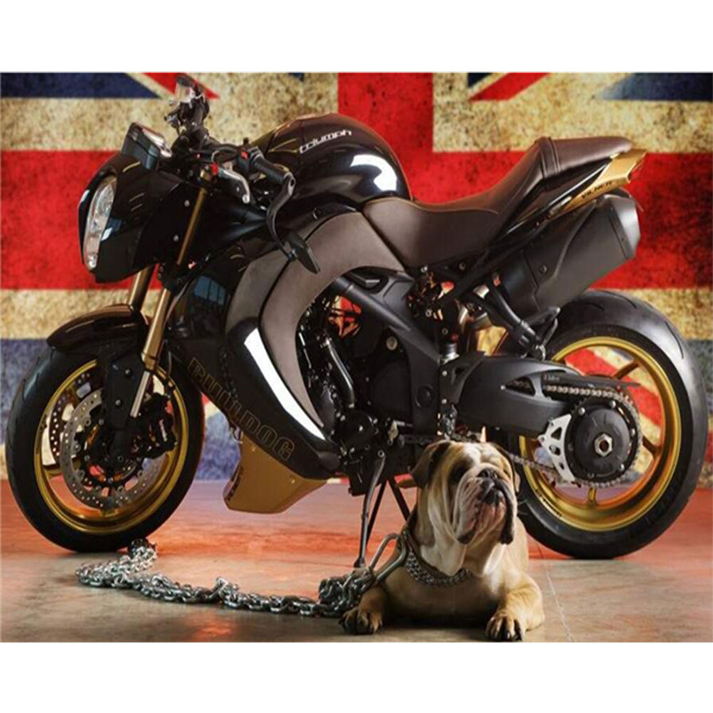 DIY Diamond Painting Kits Full Round Drill Motorcycle Mosaic Home ...