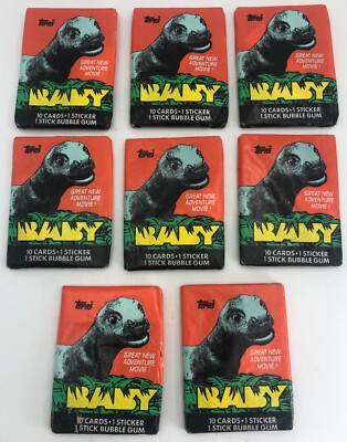 (8)x Baby 1985 Topps Movie Vintage Trading Card Non-Sport Unopened ...