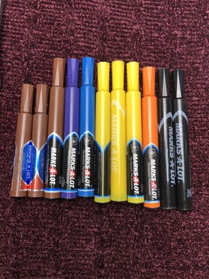 Marks-A-Lot; Vintage Magic Markers; Lot of 11 Permanent Markers Avery ...