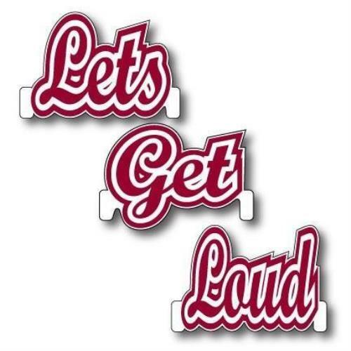 Let's Get Loud Cheerleader Cut Out Words | eBay