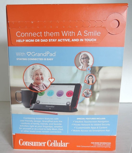 GrandPad Powered by Consumer Cellular 4g LTE 1920 X 1200 Full HD ...