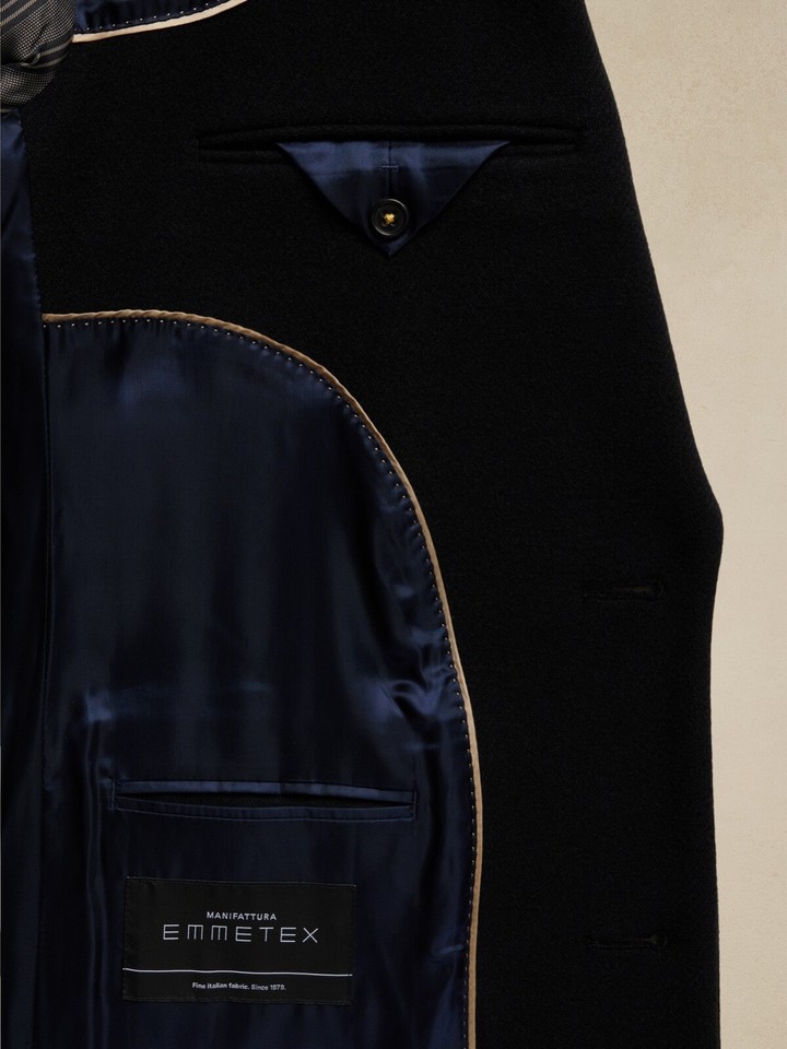 BANANA REPUBLIC Sendero Wool Topcoat LT Large Tall L T | Black #810983 ...