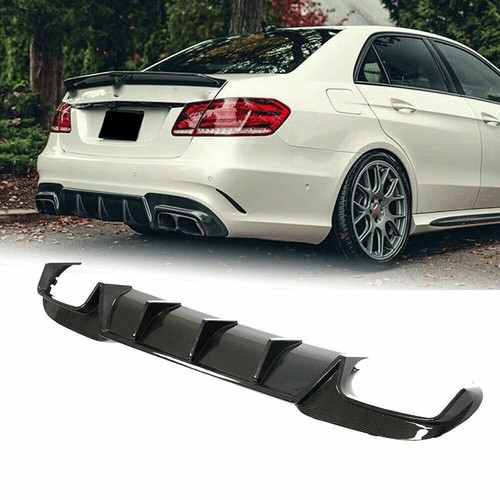 Real Carbon Rear Bumper Diffuser Lip For Benz W212 E250 E350 E63 Sedan ...
