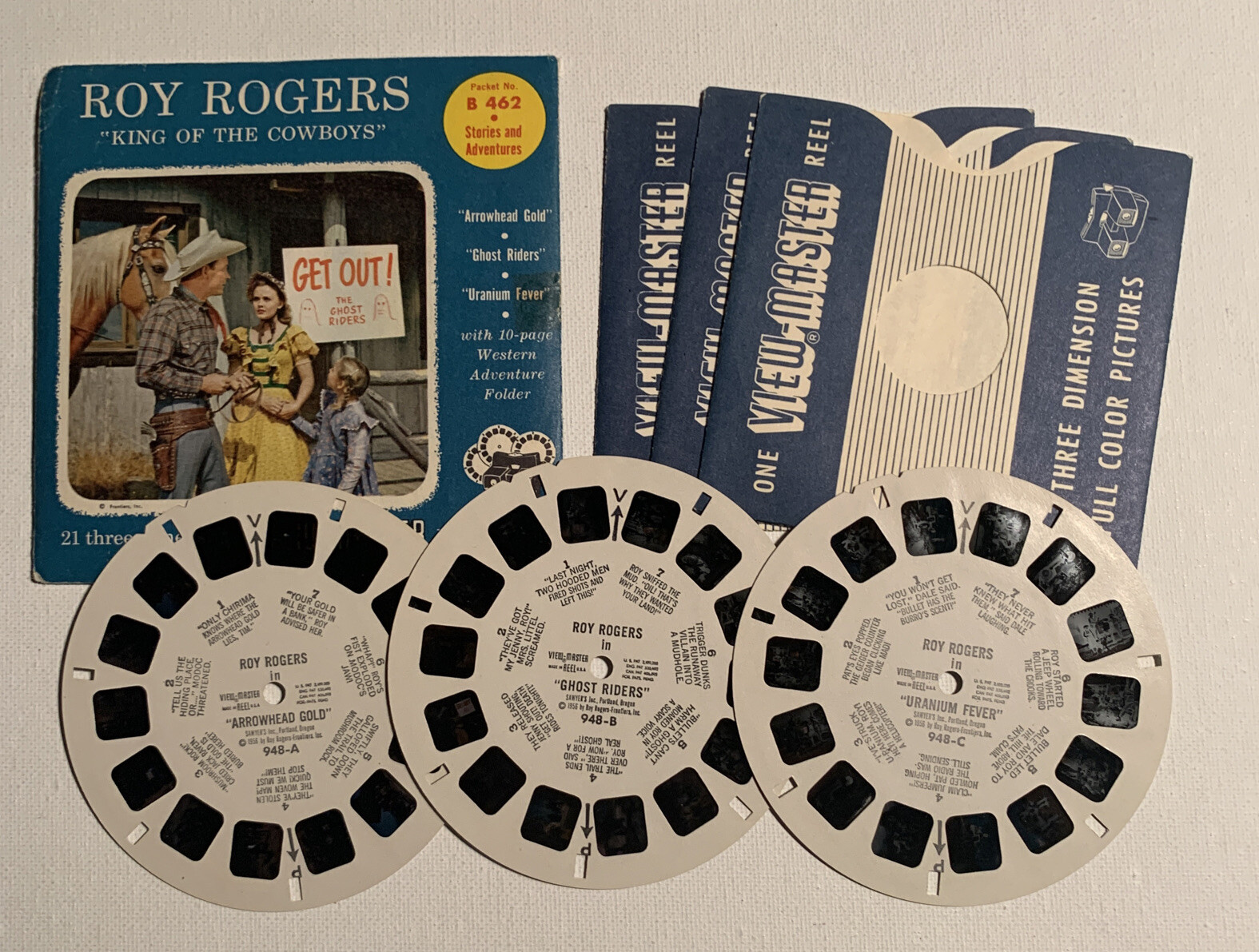 Sawyer's View-Master ROY ROGERS KING OF THE COWBOYS - B462 - 1956 ...