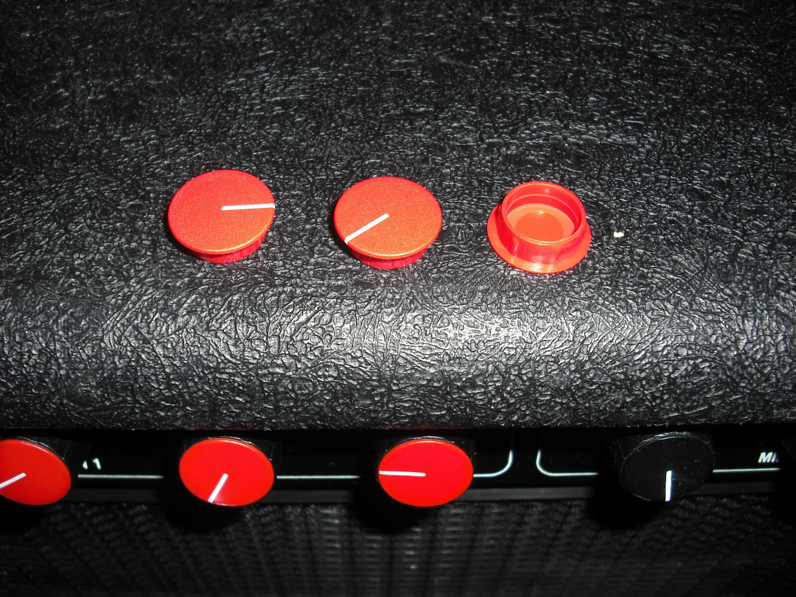 Red Burman pro 2000 502 series amplifier control knob cap replacement ...