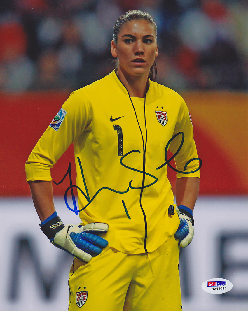 Hope Solo SIGNED 8x10 Photo Soccer Goalie Team USA ITP PSA/DNA ...
