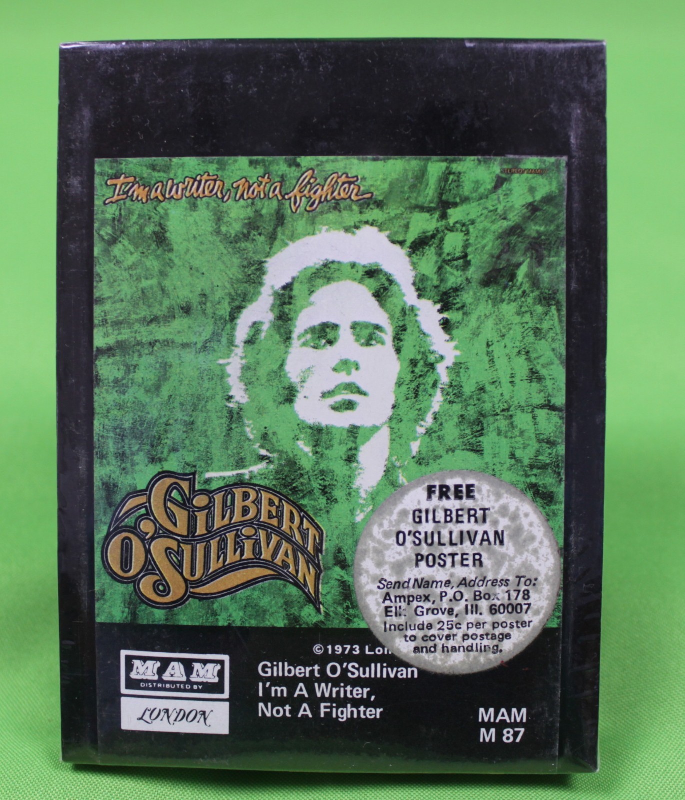 Vintage 8 Track Gilbert O'Sullivan Im A Writer NOS Sealed Stereo Tape ...