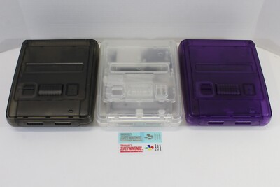 Nintendo Super Famicom Clear Transparent Console Play Both SNES & SFC ...