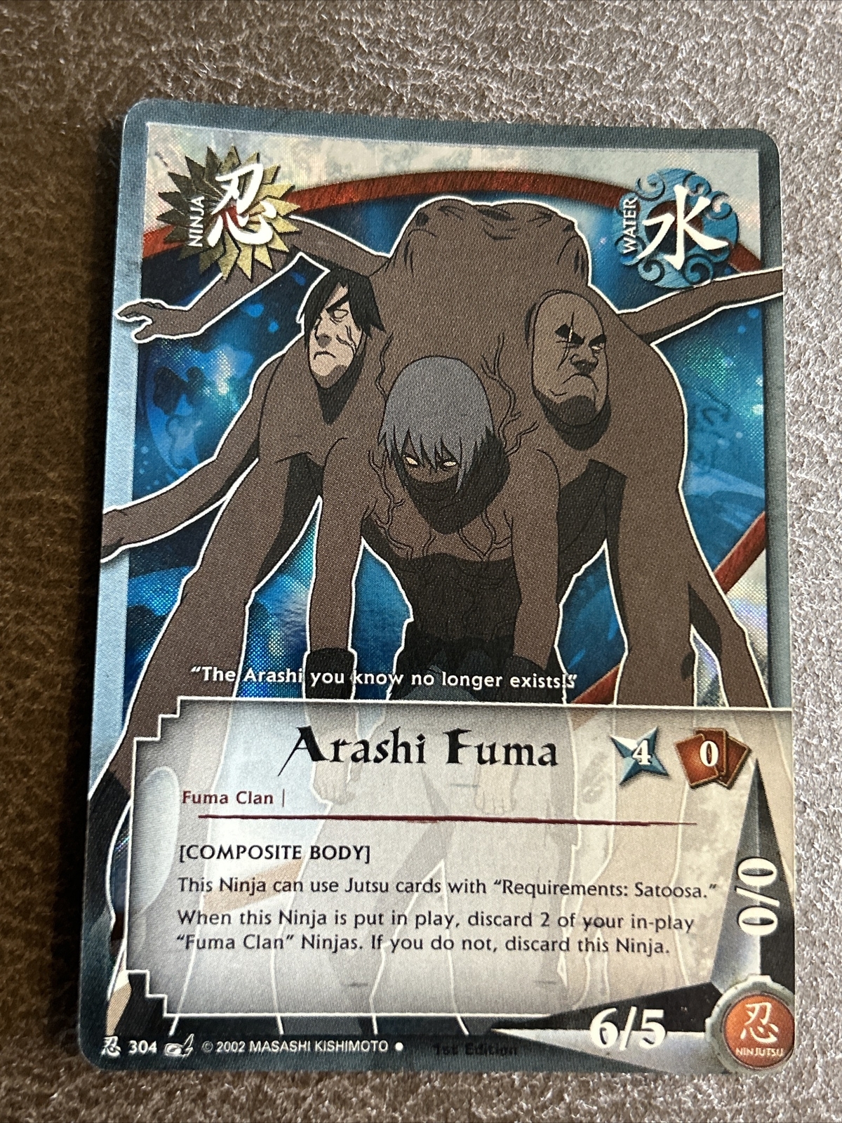 Stashing Fuma Ccg Naruto Wavy Foil #304 1st Edition Nm | eBay