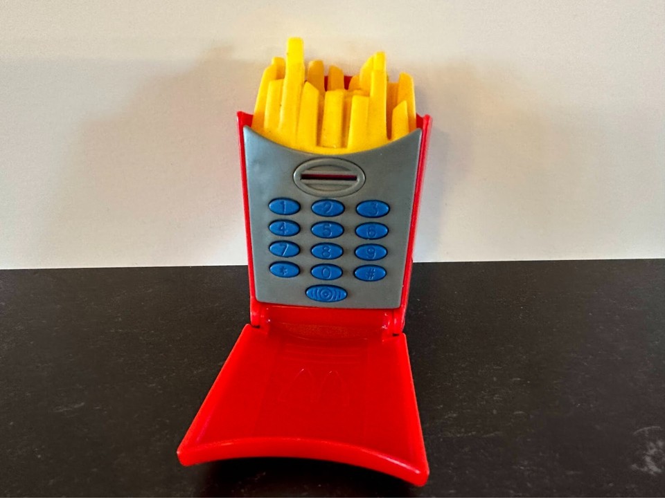 L86 McDonalds Happy Meal Toys 1999 FRENCH FRY Food Foolers FLIP CELL ...