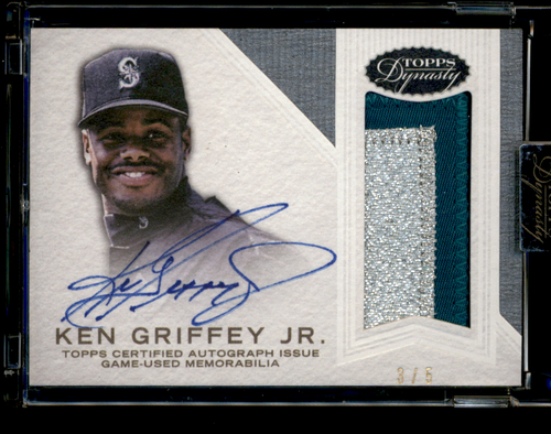 2016 Topps Dynasty Auto Patch Ken Griffey Jr #AP-KG6 Silver 3/5 Seattle ...