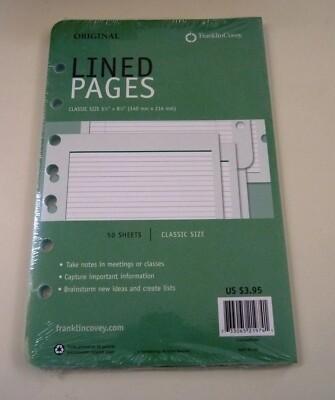 Refills - Franklin Covey Planner