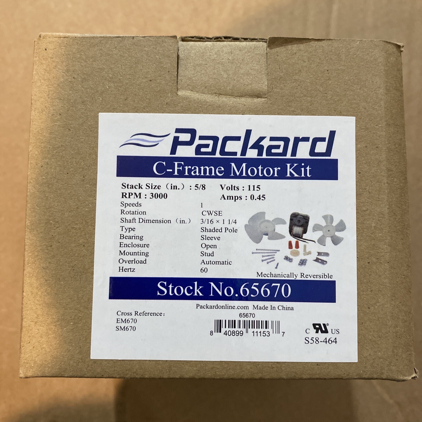 C-frame Motor Kitmars 3000 RPM Em670 by Packard for sale online | eBay