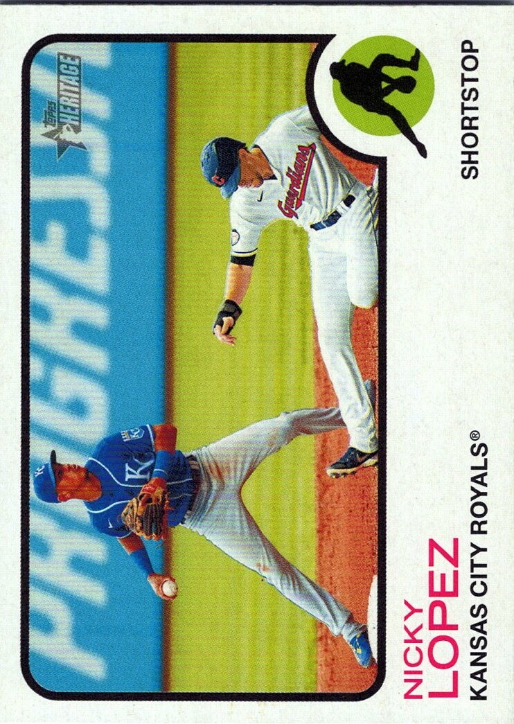 2022 Topps Heritage #260 Nicky Lopez Kansas City Royals | eBay