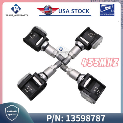 NEW 4pcs Tire Sensor 13598787 TPMS 433MHz For 2016-2019 Chevrolet ...