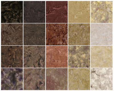 BREATHTAKING BROWN Batiks Stamp Pack from Island Batik - (42) 5" fabric ...