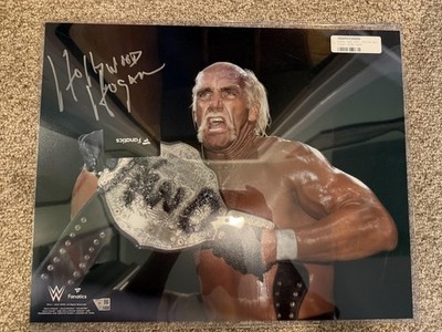 WWE Photo Hollywood Hogan Autograph 16x20 Hulk Hogan NWO Champion ...