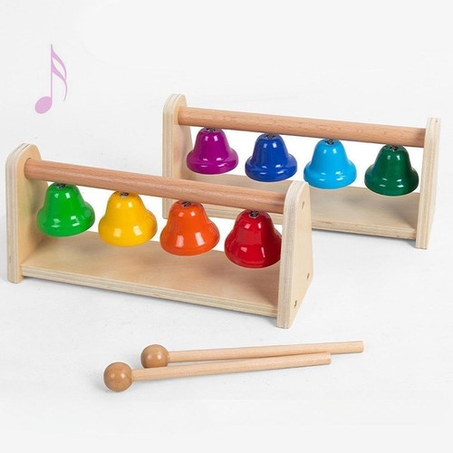 8 Note Hand Bells Musical Instrument Early Educational Toys | eBay ...