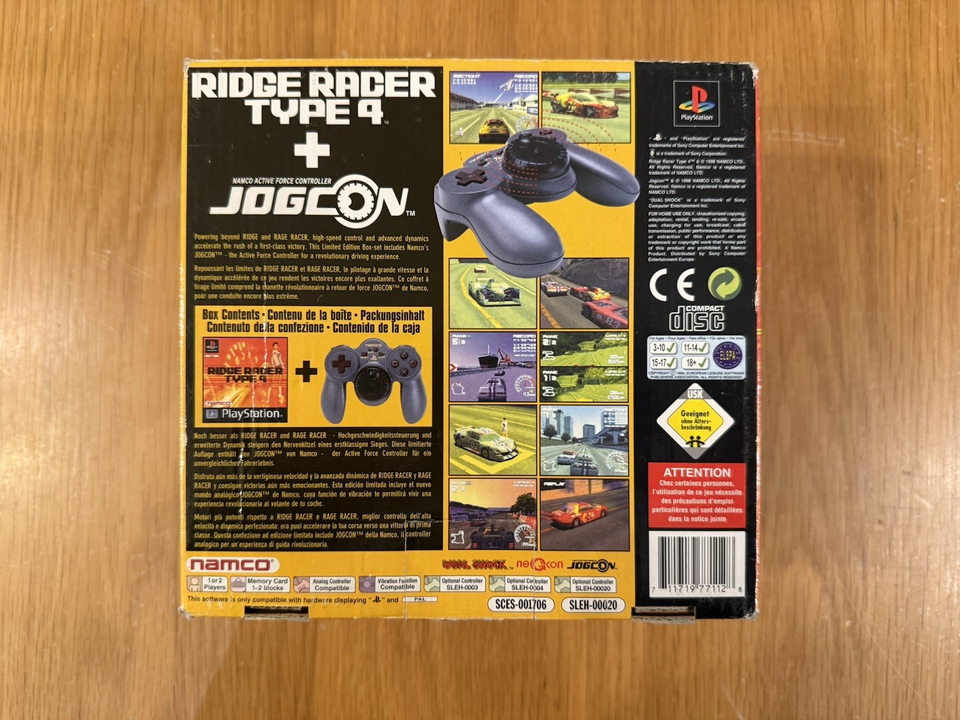 Sony PlayStation PS1 R4 Ridge Racer Type 4 & JogCon Box Set Complete | eBay