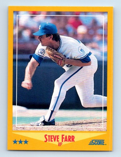 1988 Score Steve Farr Kansas City Royals #466 | eBay