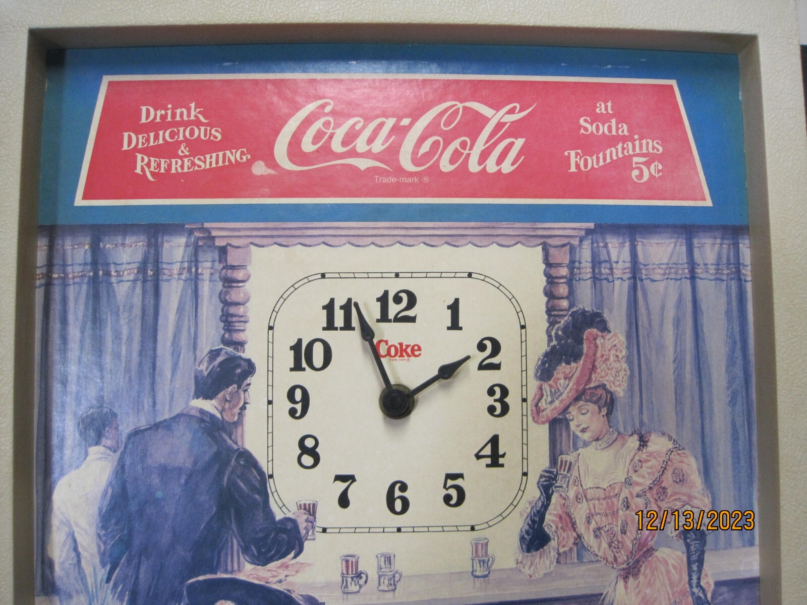 Vintage Hanover Coca-Cola Wall Clock Coke Advertising 15”x 12” INCH ...