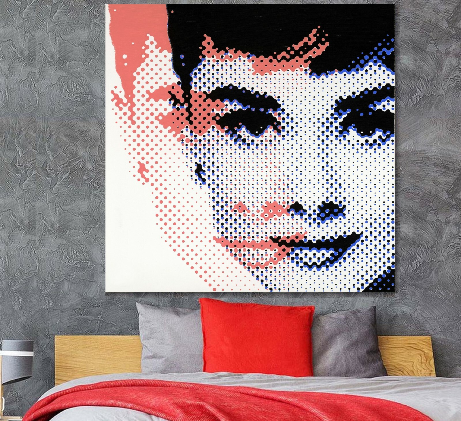 XL LEINWAND-BILD BIS 100x100x5 Audrey Hepburn RETRO POP-ART MODERN ...