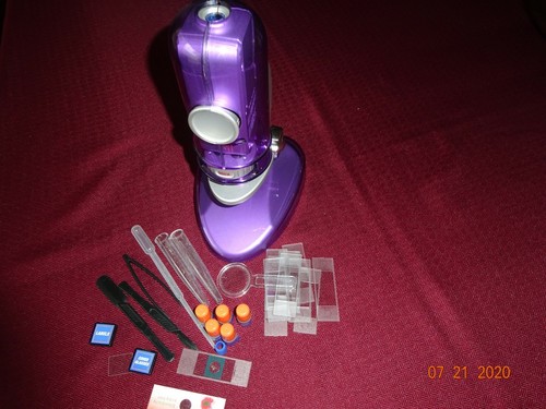 EDU SCIENCE QUICK-SWITCH MICROSCOPE 300X 600X 900X - PURPLE | eBay