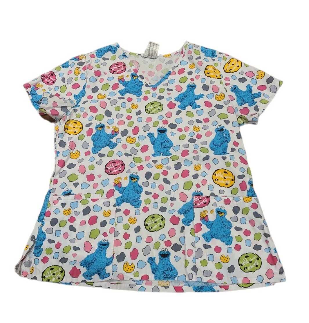 Sesame Street Cookie Monster Wild About Cookies White… - Gem