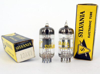 ONE 12AV7 SYLVANIA NOS Tube Röhre Valvula Lampe TSF Valve Valvola 진공관 ...
