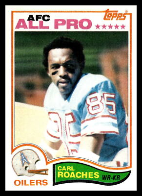 1982 Topps #104 Carl Roaches Houston Oilers AP Football Card EX/NM | eBay