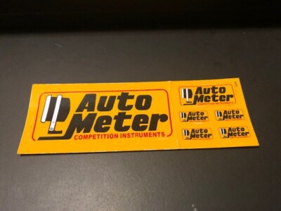Auto Meter Factory Decal Sheet Stickers6 PC Set | eBay