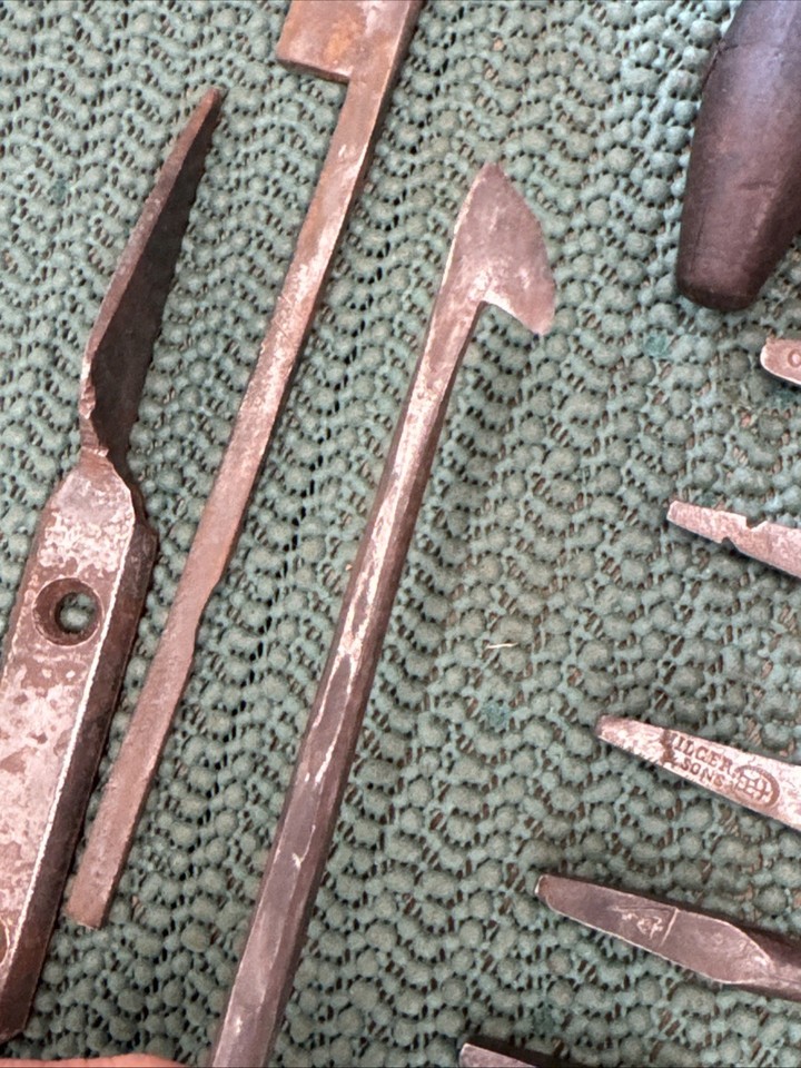 Antique Graduated Center Point Batwing Brace Bits Chisels File 1800s ...