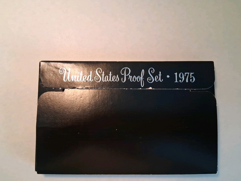 1975 Proof Set CN-Clad Eisenhower Dollar, Kennedy OGP, 6 Piece ...